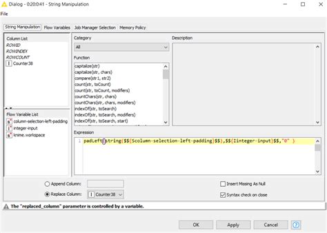 Adding Preceding Zeros To Integer Column Knime Analytics Platform