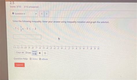 Solved Solve The Following Inequality Enter Your Answer