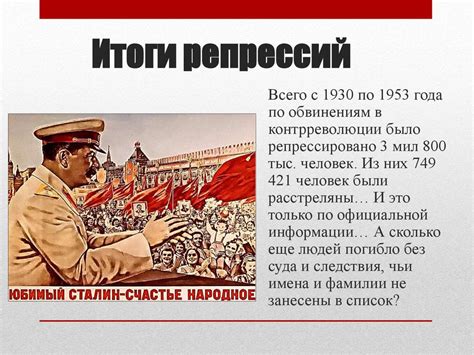 Массовые репрессии в СССР - online presentation