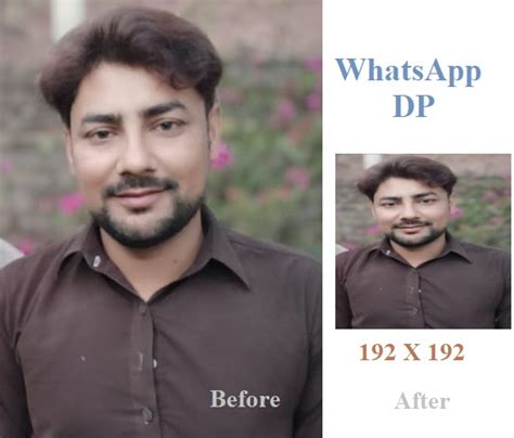 convert picture into whatsapp dp size