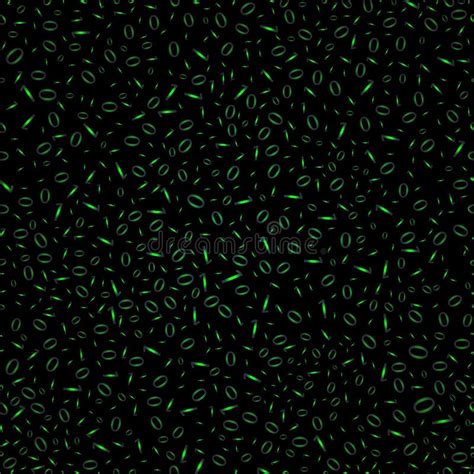 Binary Code Vector Seamless Pattern With Zero And One Stock Vector