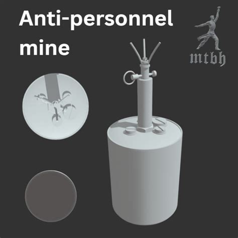 💭 Anti Personnel Mine Model・free Stl File For 3d Printing・cults