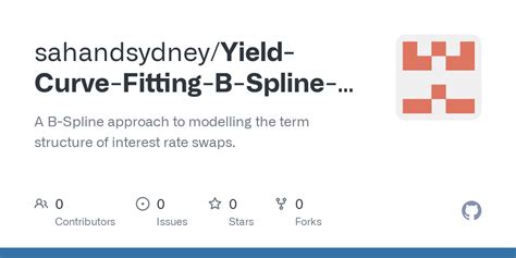 github sahandsydney yield curve fitting b spline approach to modelling the term structure of