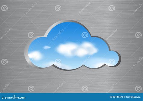 Cloud Computing Abstract Concept Stock Vector Illustration Of Brushed