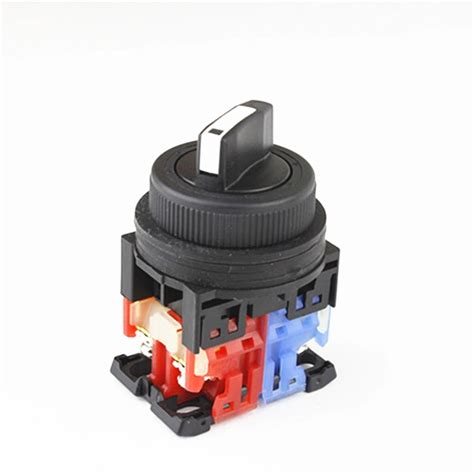 2 3 Positions 30mm Mounting Size Knob Rotary Switch Self Locking Ar30pr Latching Button Selector