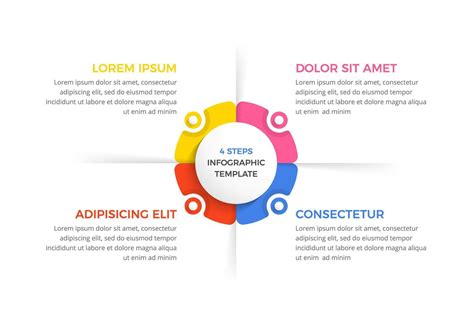 Circle Diagram With Four Elements 47313158 Vector Art At Vecteezy
