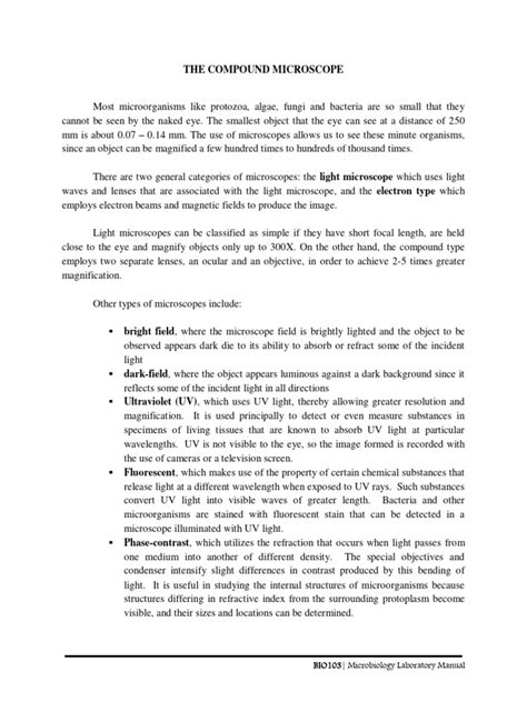 the compound microscope pdf pdf microscope angular resolution