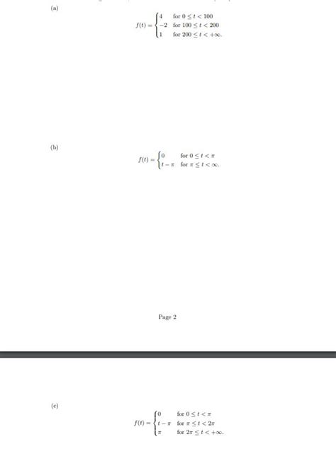 Solved 1 Given A 0 Define The Shifted Unit Step Function Chegg Com