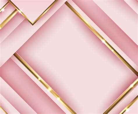 Abstract Pink Gold Geometric Background Freevectors