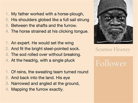 Follower By Seamus Heaney Pptx Equine Sports Sports