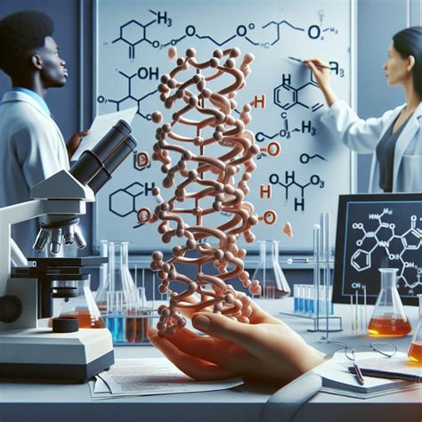 Protein Biochemistry Illustration Exploring Molecular Structures Ai