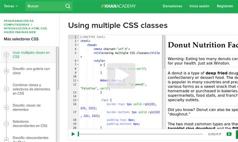 Aplicaciones Web 2ª Ed Aw392 Khan Academy Htmlcss
