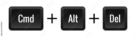 cmd alt del key combination keyboard command control computer