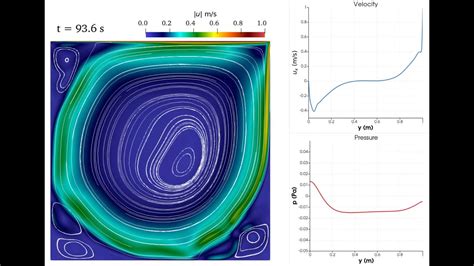 Cfd Openfoam 2d Lid Driven Cavity Flow Reynolds 20000 Youtube