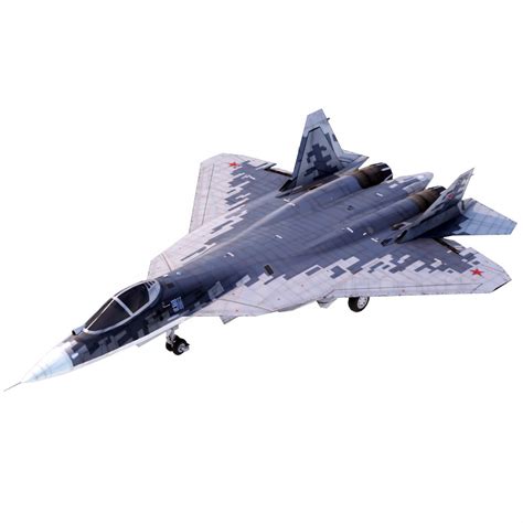 Sukhoi Su 57 Felon Low Poly 3d Model 46 Off