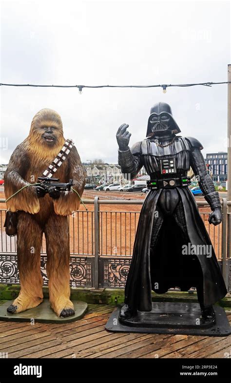 Darth Vader And Chewbacca Star Wars Life Size Figures At Paignton Pier