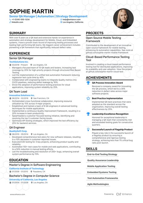 QA Tester Resume Examples Guide For QA Tester Resume Examples Guide For