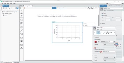how to display plot name and xy values using graph hover over function in gweb development