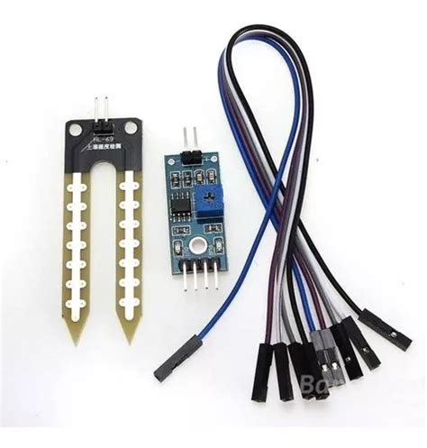 Modulo Sensor De Umidade Do Solo Cabos Sonda Arduino Pic R 16 Em