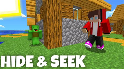 JJ And Mikey Playing Hide Seek In Minecraft Minecraft Maizen Minecraft Animation YouTube