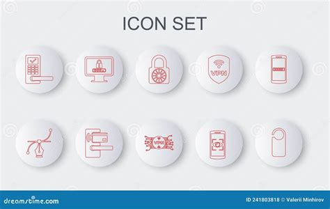 Set Line Please Do Not Disturb Bezier Curve Safe Combination Lock Wheel Mobile And Eye Scan