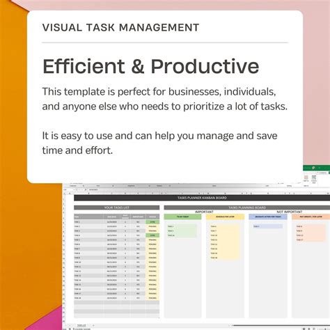 Task Planner Kanban Board Matrix Excel Template Priority Task Tracker