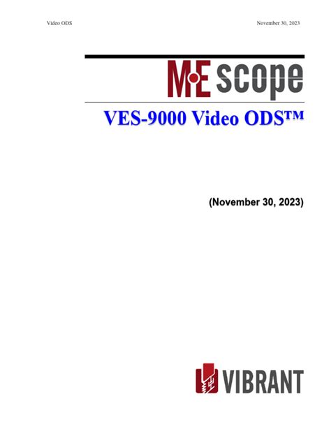 Video Ods Pdf Frame Rate Video