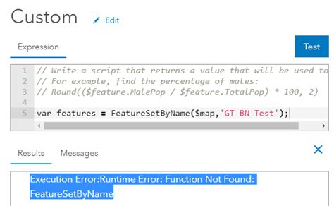 Solved Arcade Parse Error Feasuresetbyname Is Not Avai Esri