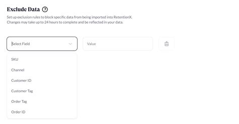 How To Exclude Selected Data On Import Retentionx