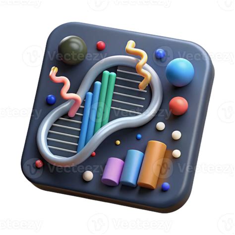 Impressive Abstract Genome Mapping Data Visualization Isolated