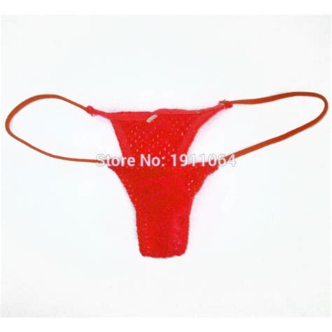 K205 D K2055 Mens Micro Pouch Smallest Bikini String Thong Eyelet Sport