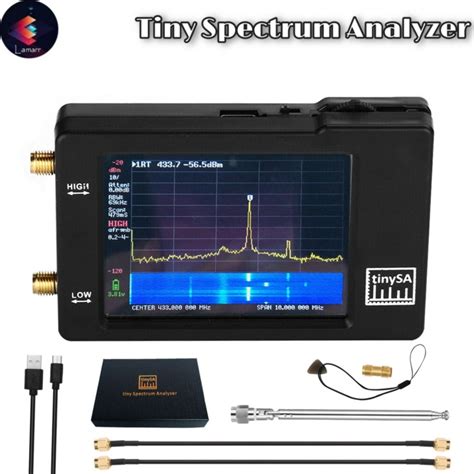 Tinysa Spectrum Analyzer Handheld Két Bemenet Tiny 2 8 Hüvelykes Képernyő Megérintésével 100 Khz