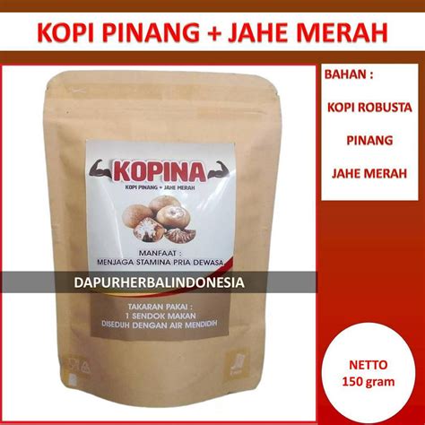 Jual Kopi Pinang Muda Jahe Merah Jambe Shopee Indonesia