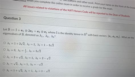 Solved Question 3 Let B I E12e3 E3e1 Where I Is The Chegg Com