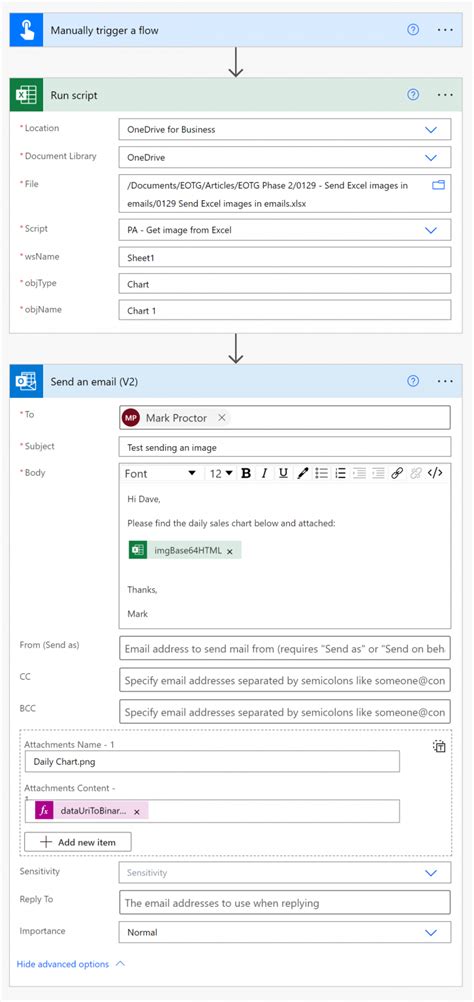 How To Email Or Save Excel Images With Power Automate