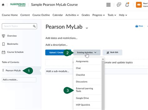 How Do I Add Pearson Mylab 13 To My Course