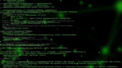 计算机编程代码和丛可循环，绿色