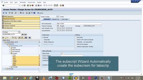 Sap Abap Basic Creating Subscreen 2 Youtube