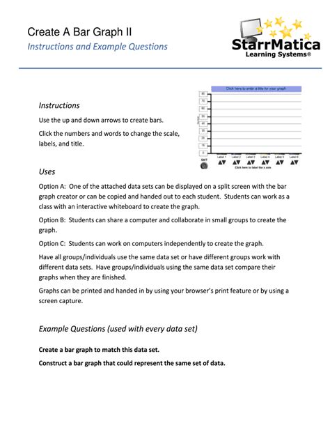 Fillable Online Create A Bar Graph II Fax Email Print PdfFiller