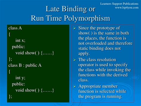 ppt pointers virtual functions and polymorphism powerpoint