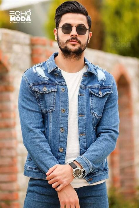 للبيع 15 جاكيت جينز دينيم شبابي كاجوال تركي 2021 Denim Jacket Men