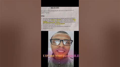 Uip Vs Nsip Pattern In Ild Shorts Youtube