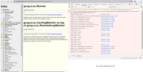 Closure Library Github Pages Demos Missing Javascript Resource · Issue