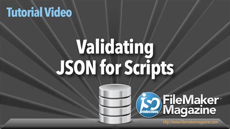 Validating Json For Scripts Fm4u