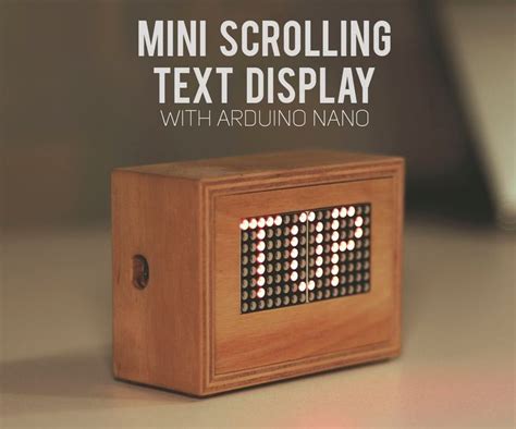 scrolling text display arduino step by step guide