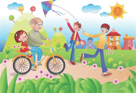 행복한 가족 일러스트 기법 아니오 배경 다세대 기술 가족 배경 일러스트 및 사진 무료 다운로드 Pngtree