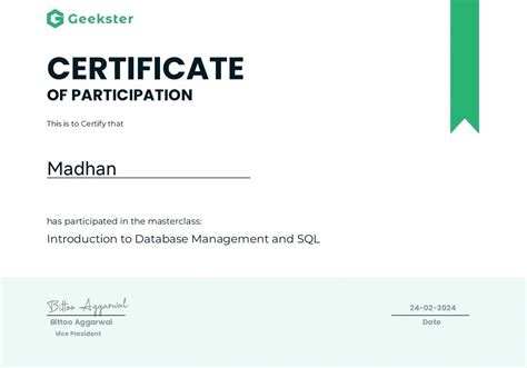 Madhan R On Linkedin Sql Databasemanagement Geeksters
