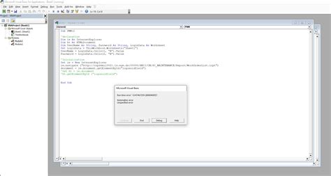 Excel Vba Internetexplorerdocument Automationunspecified Error