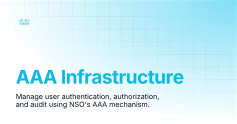aaa infrastructure cisco crosswork nso documentation