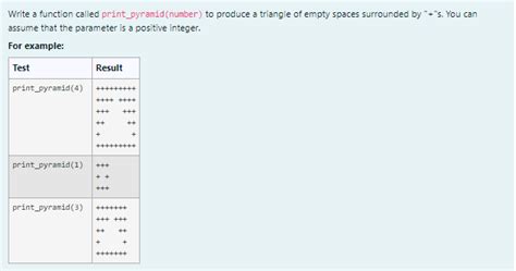 Solved Write A Function Called Printpyramid Number To